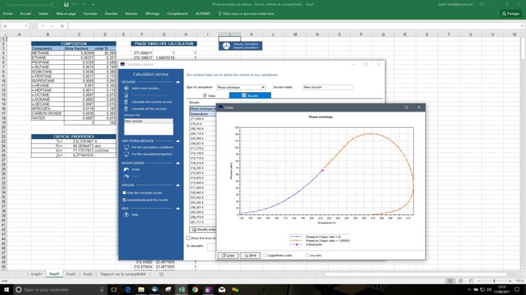 Thermodynamic properties calculation in Excel, Matlab... | Fives ProSim